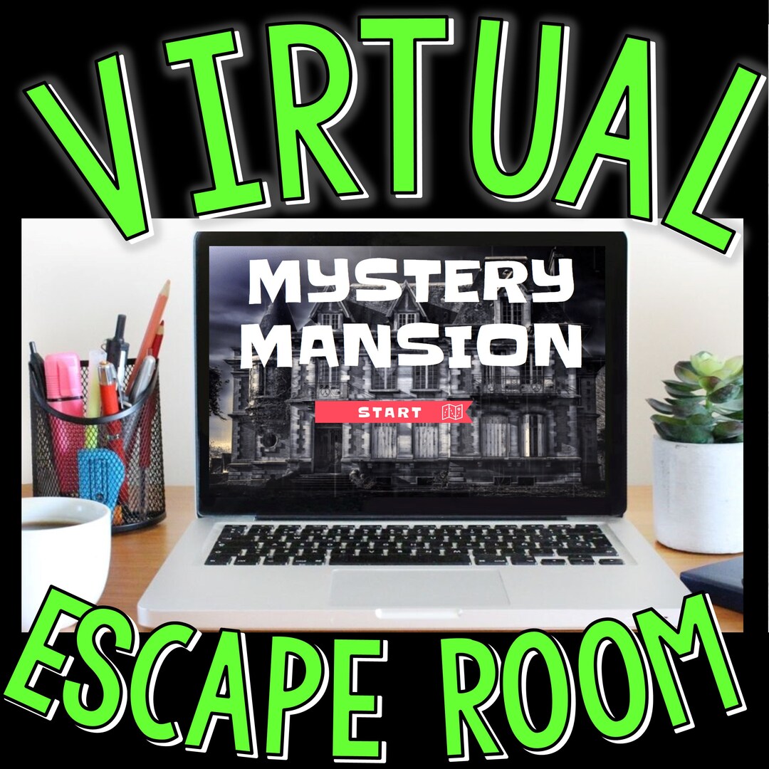 Halloween Virtual Escape Room for Kids, Mystery Mansion, Digital Escape ...