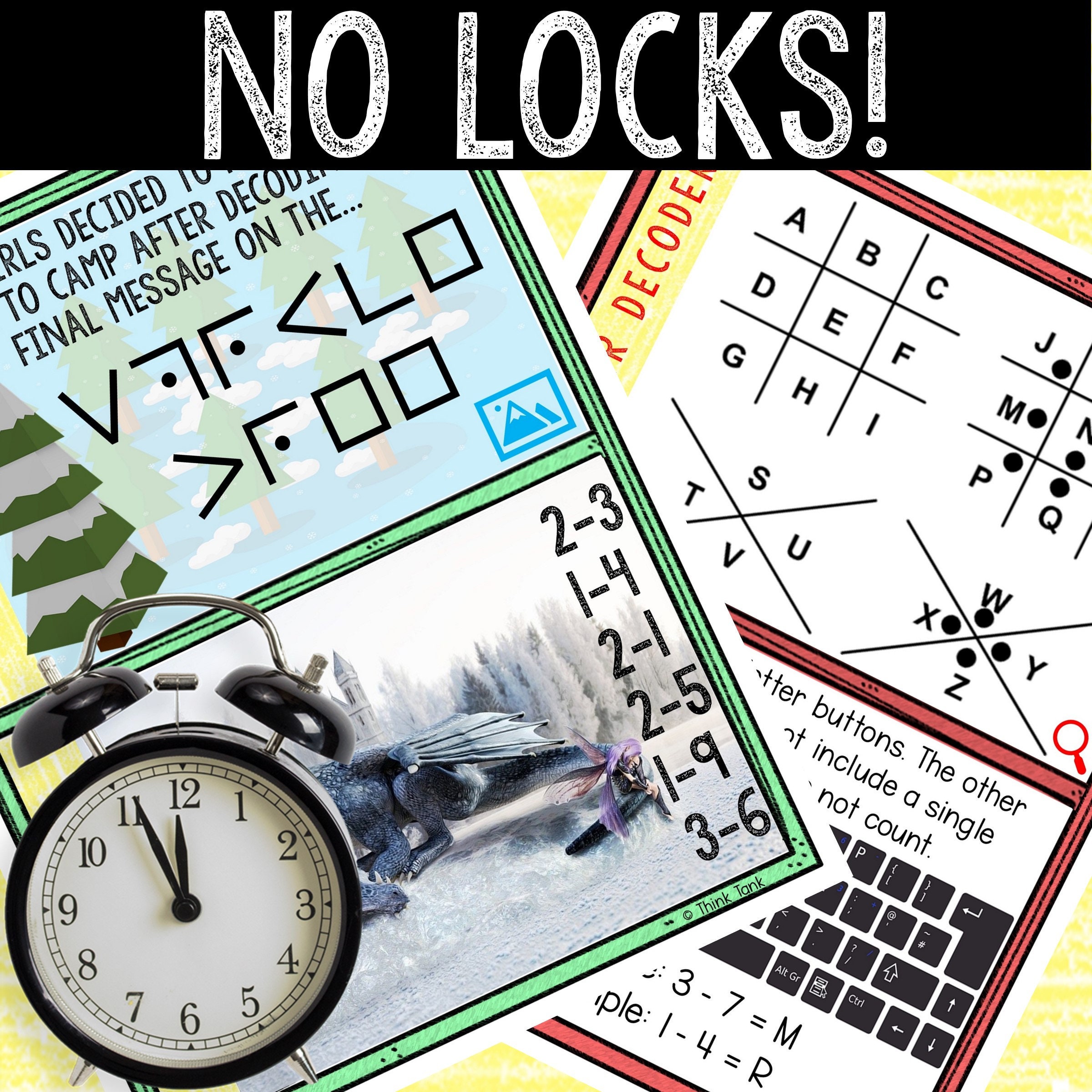 Escape Room for Kids - Printable Party Game – Snow Dragon Escape Room ...