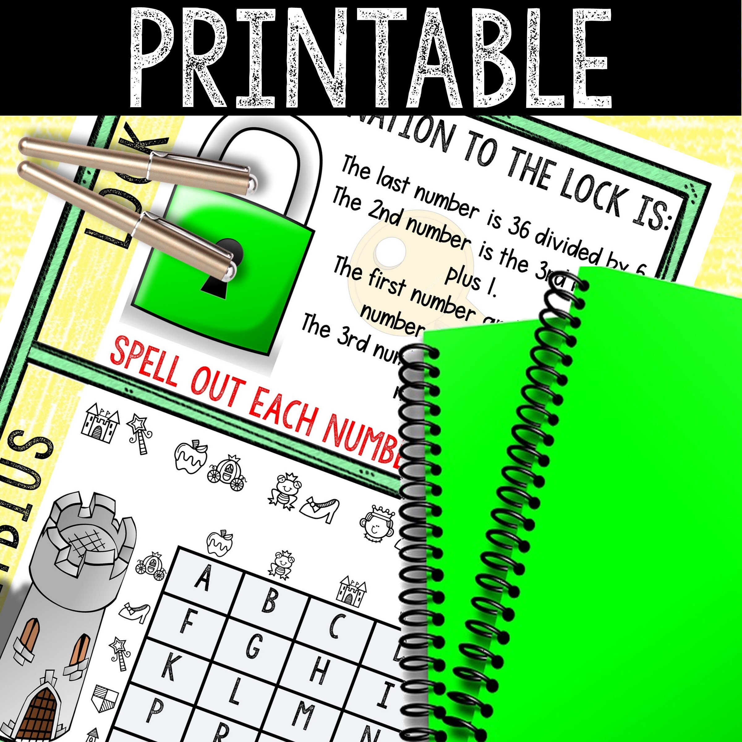 Escape Room for Kids Printable Party Game Princess - Etsy