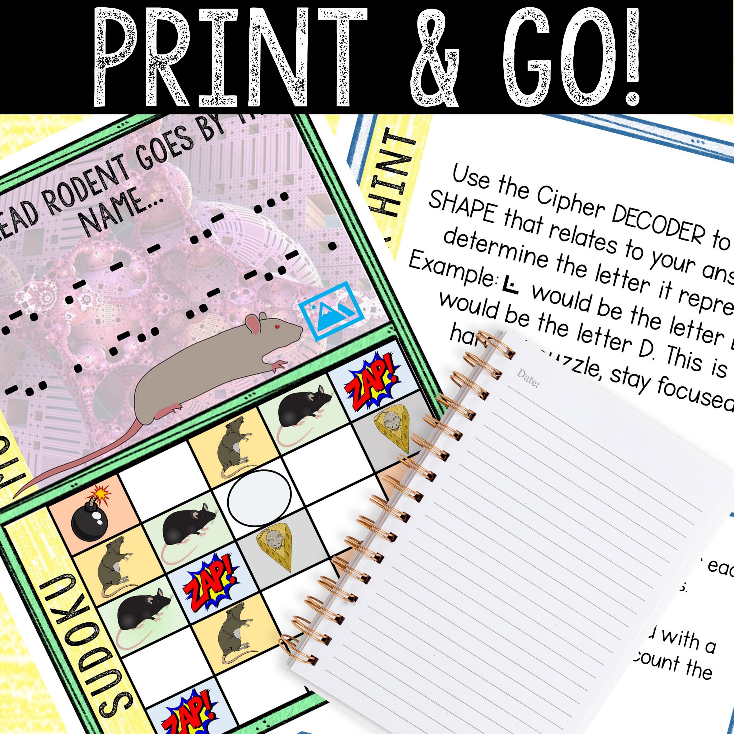 Escape Room for Kids DIY Printable Game Video Game Vermin - Etsy