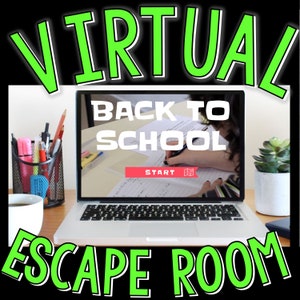 Back to School Virtual Escape Room for Kids, Digital Escape Room Game ...