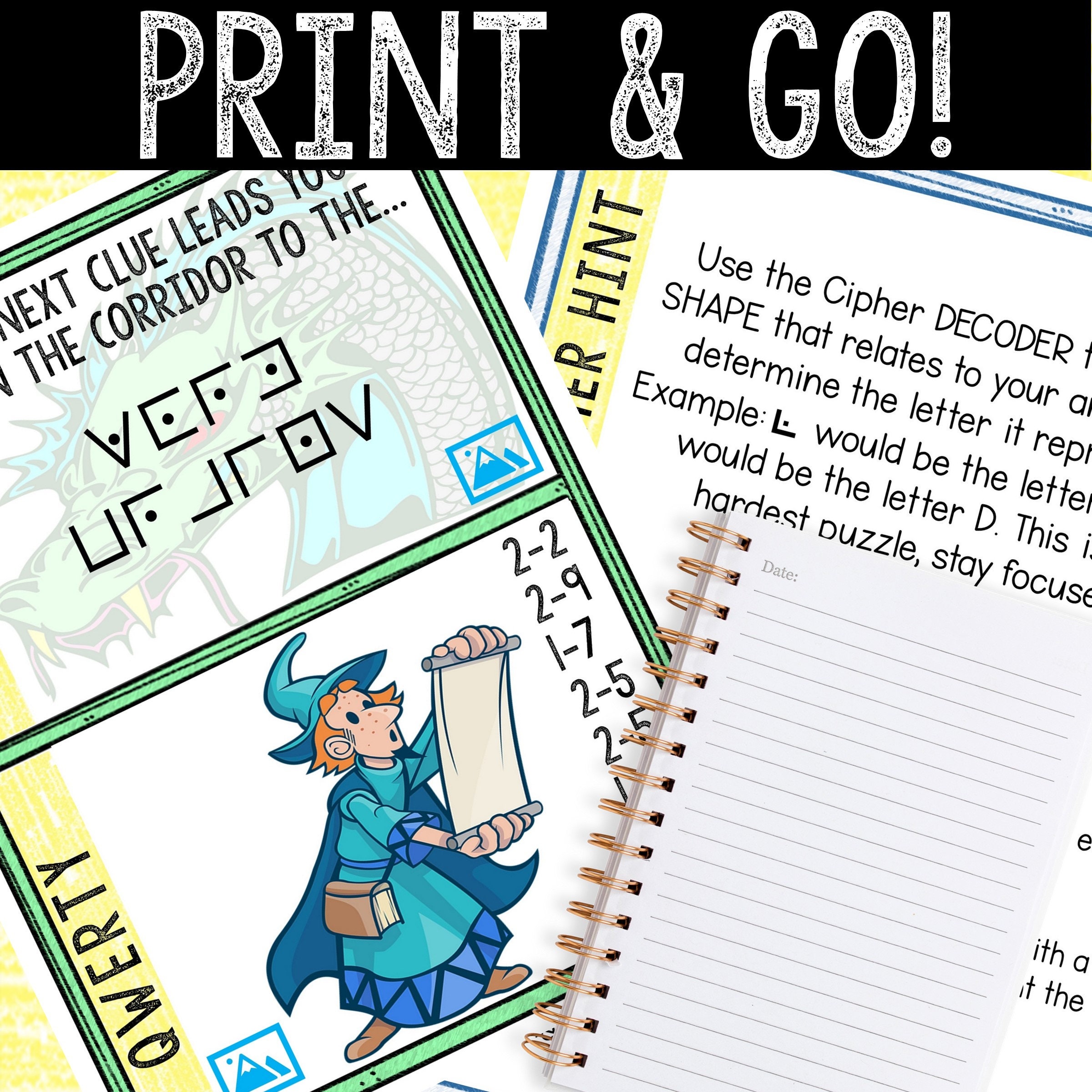 Escape Room for Kids - DIY Printable Game – Wizard School Escape Room ...