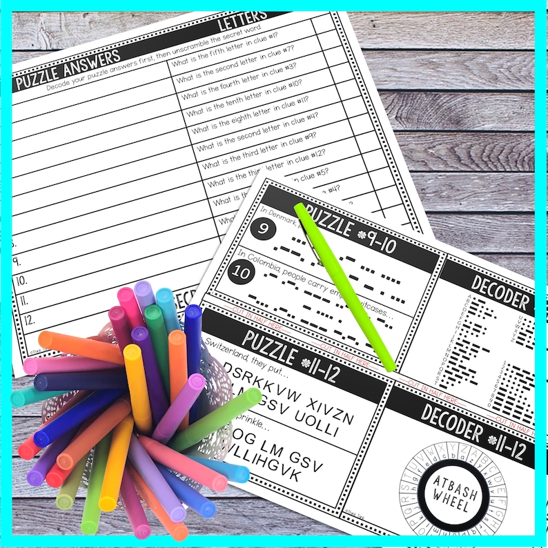 New Year's Traditions Game - Scavenger Hunt for Kids - Escape Room ...