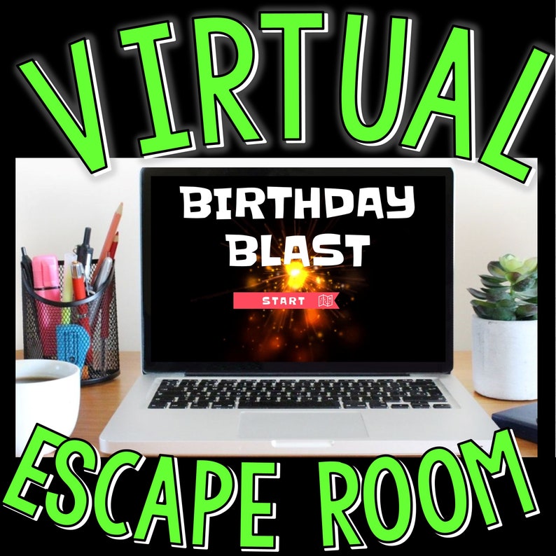 Virtual Escape Room for Kids Birthday Blast Digital Escape - Etsy