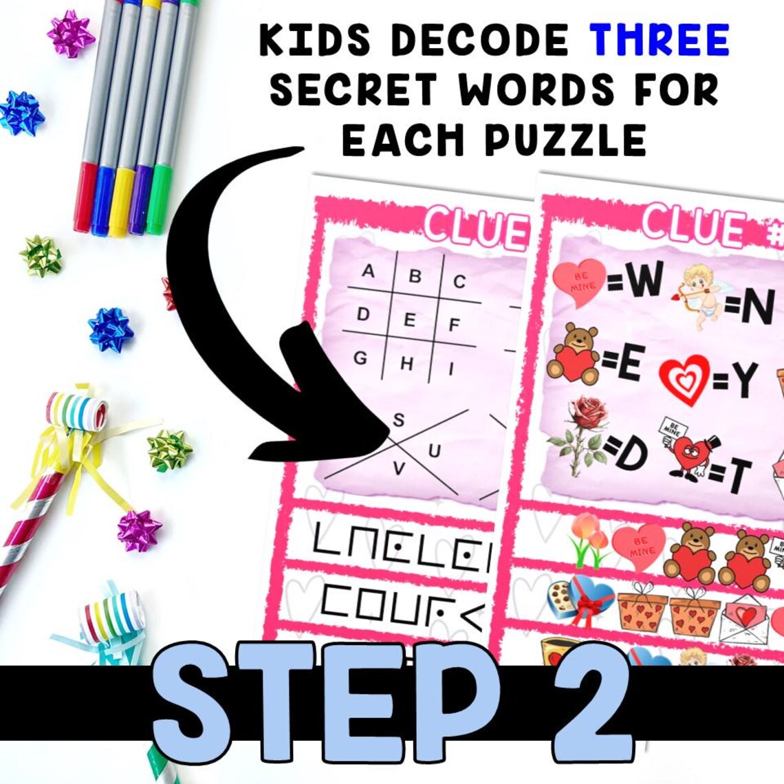 Valentine's Day Escape Room Word Search, Printable Party Game for Kids ...