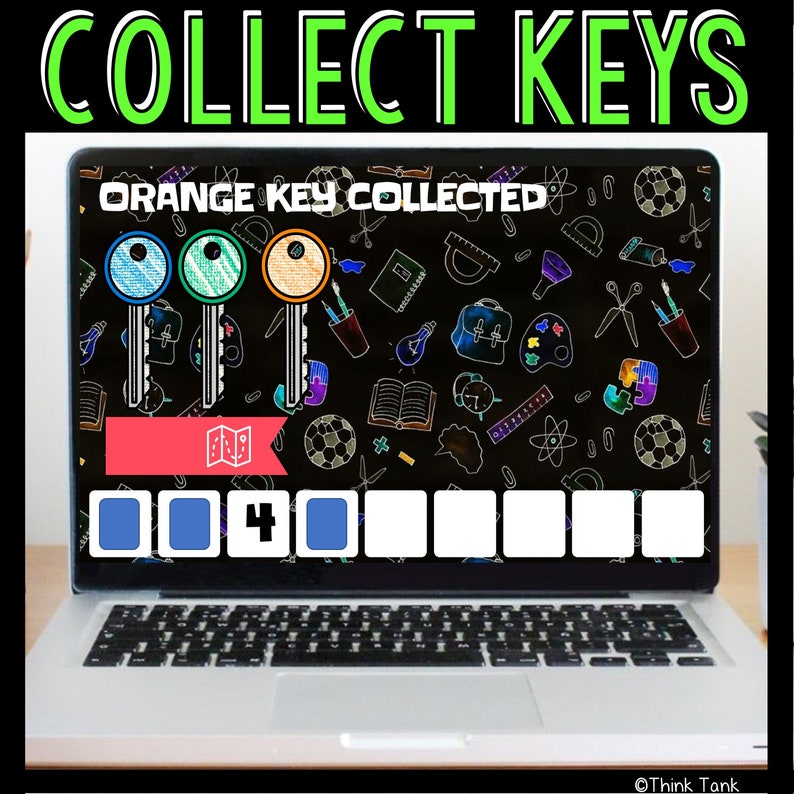 Back to School Virtual Escape Room for Kids, Digital Escape Room Game ...