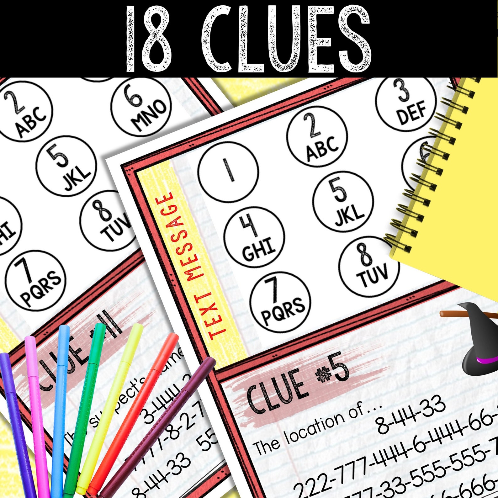 Halloween Murder Mystery Game for Kids Spy Party Secret - Etsy