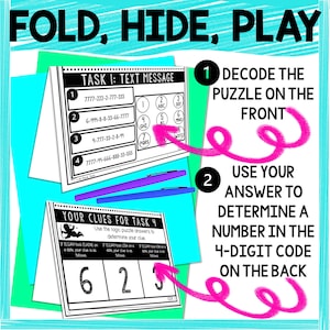 Valentine's Day Escape Room Code for Kids - Printable Party Game ...