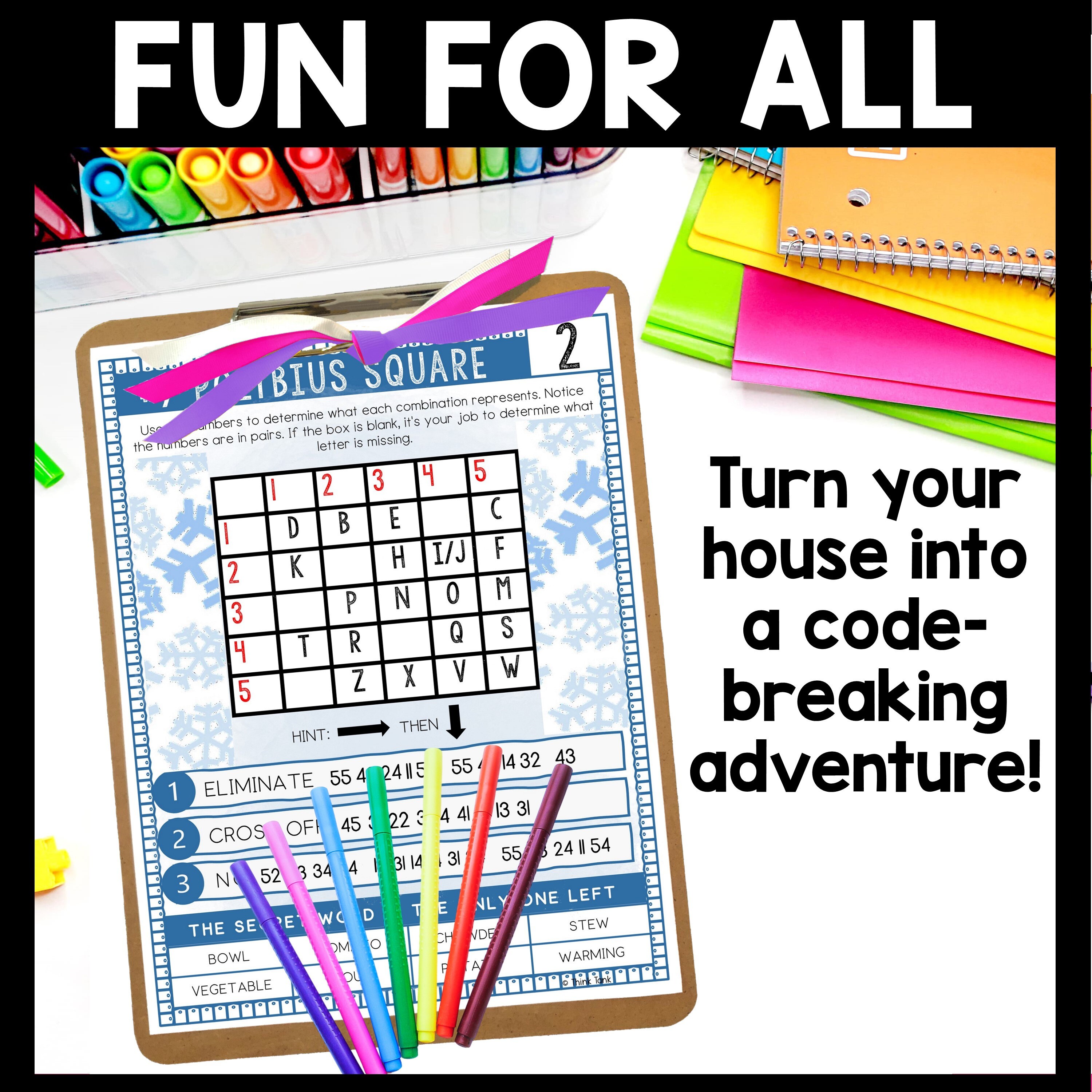 Winter Escape Room for Kids, Printable Party Game, Cipher Puzzles ...