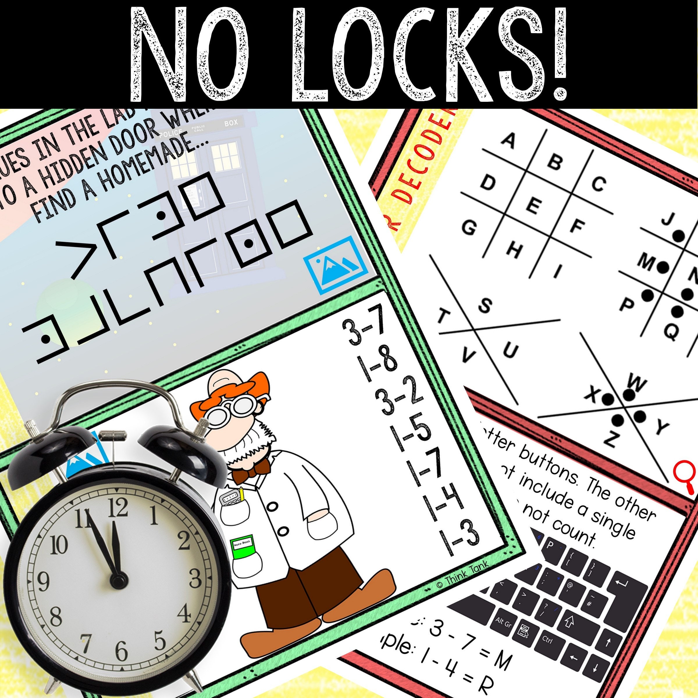 Escape Room for Kids Printable Party Game Time Travel | Etsy