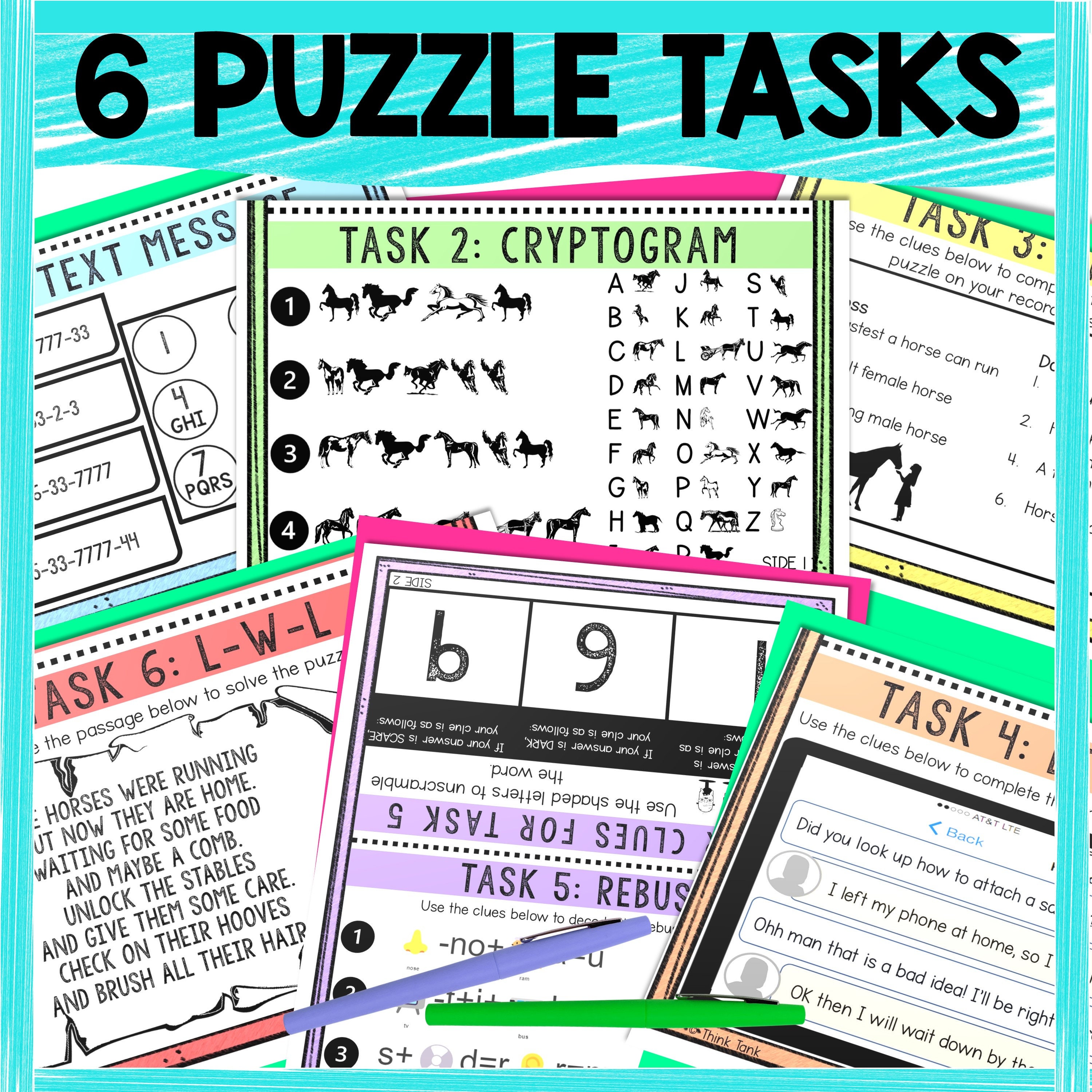 Locking Horse Escape Room Code for Kids Printable Party Game - Etsy