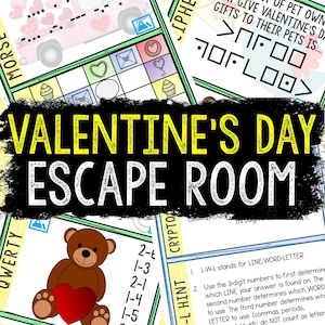 Valentines Day Escape Room for Kids - Printable Party Game – Escape ...