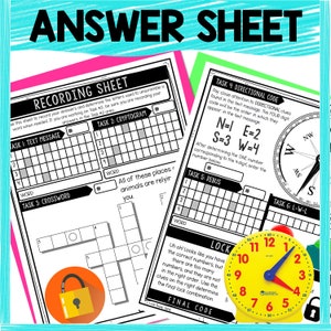 Save the World Escape Room Code for Kids - Printable Party Game ...