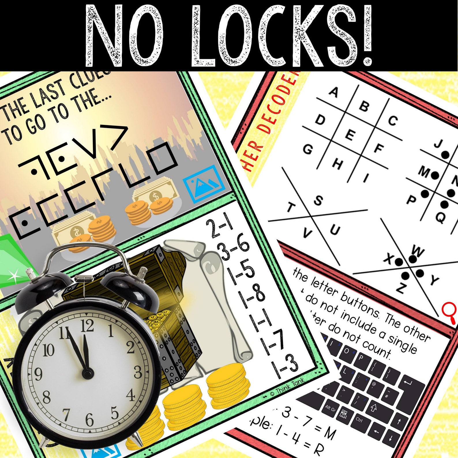 Escape Room for Kids Printable Party Game Paper Prize - Etsy