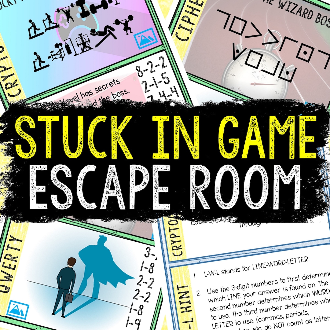 Escape Room for Kids - DIY Printable Game – Stuck in Game Escape Room ...