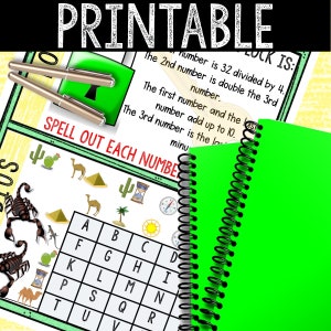 Escape Room for Kids - Printable Party Game – in the Desert Escape Room ...