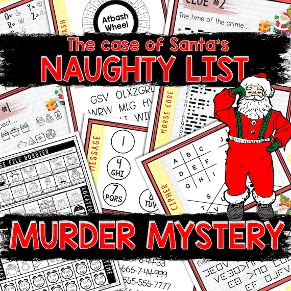 Christmas Murder Mystery Game for Kids Spy Party Secret - Etsy
