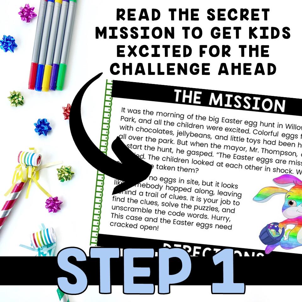 Easter Escape Room Word Search, Printable Party Game for Kids, Holiday ...