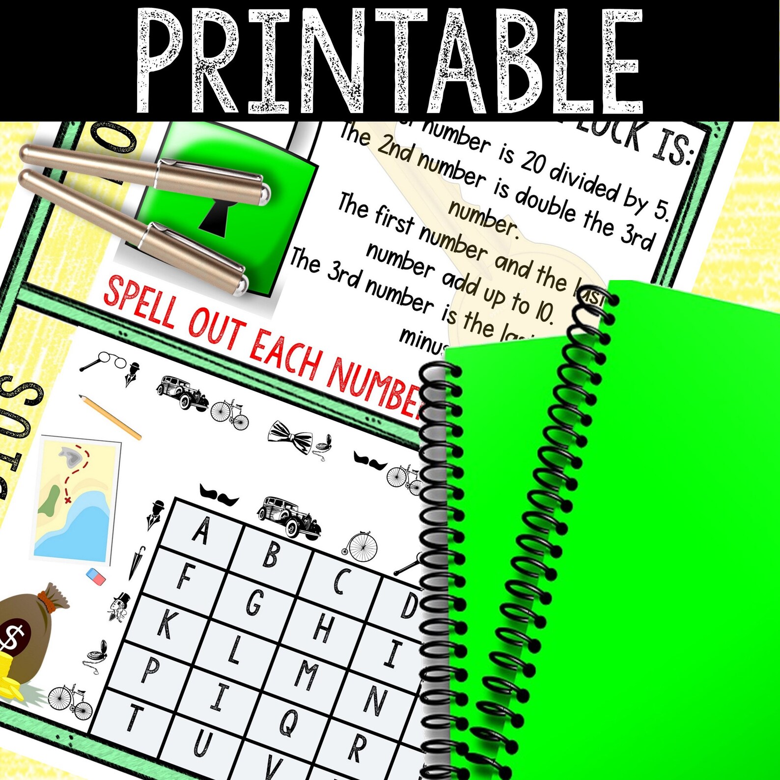 Escape Room for Kids Printable Party Game Paper Prize - Etsy