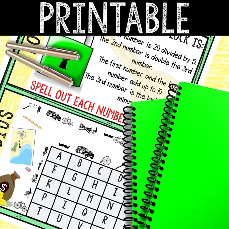 Escape Room for Kids Printable Party Game Paper Prize - Etsy