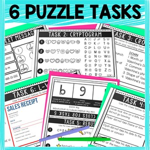 Valentine's Day Escape Room Code for Kids - Printable Party Game ...