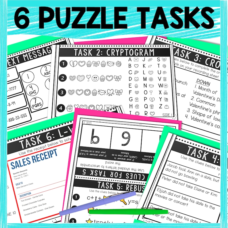 Valentine's Day Escape Room Code for Kids Printable - Etsy