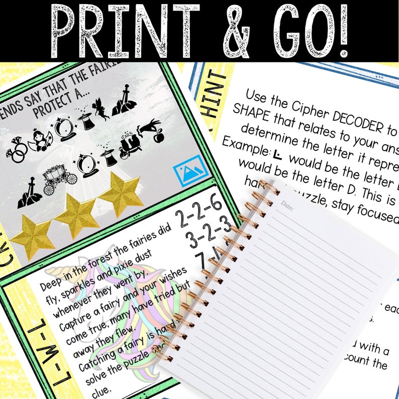 Escape Room for Kids Printable Party Game Forest Fairy - Etsy
