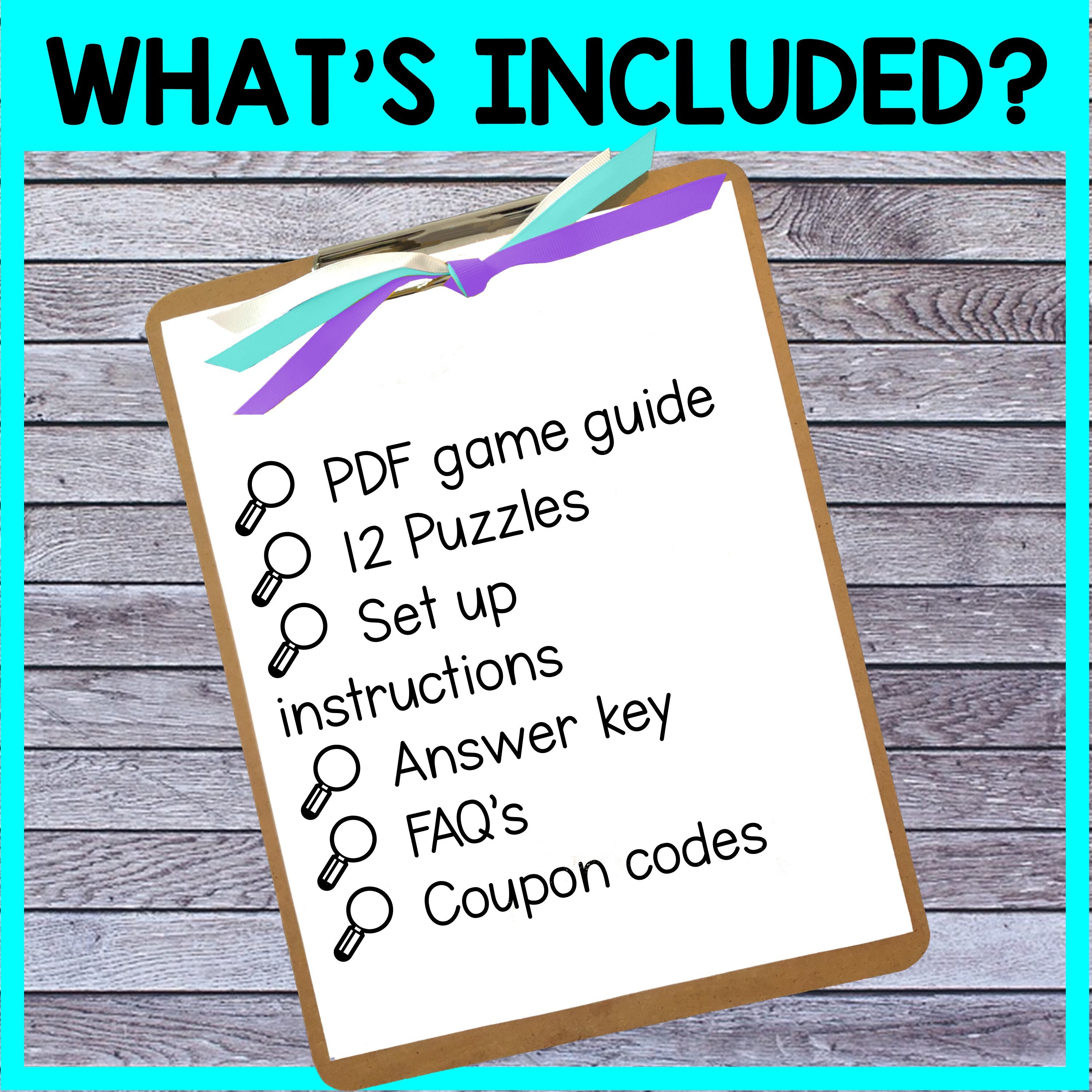 Thanksgiving Riddles Game, Scavenger Hunt for Kids, Escape Room Puzzle ...