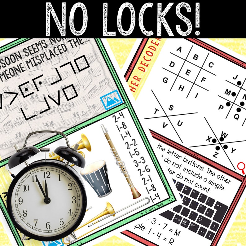 Escape Room for Kids Printable Party Game Orchestra Escape - Etsy