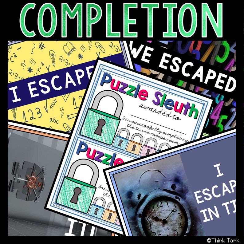 Science Trivia Game - Escape Room for Kids - Printable Party Game ...