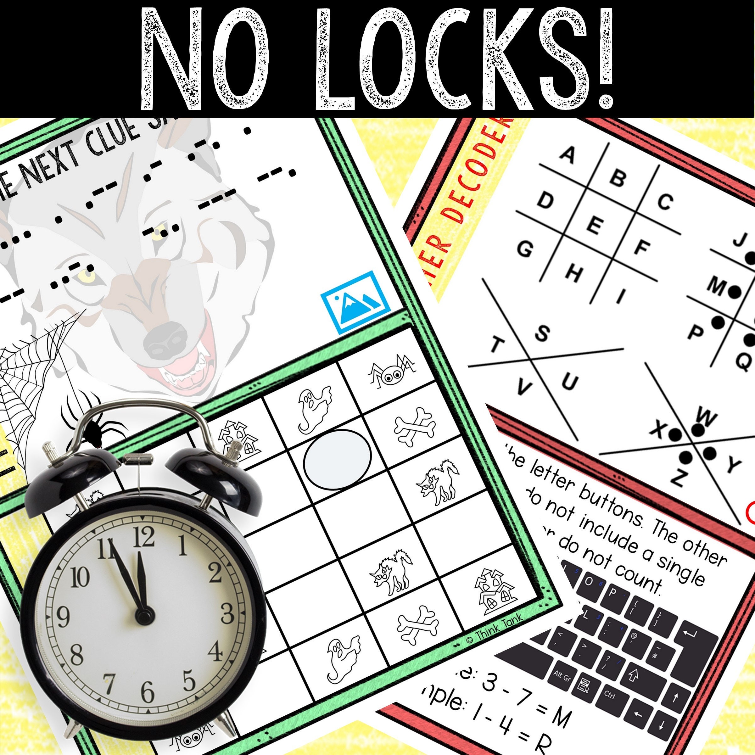 Halloween Escape Room for Kids, Printable Party Game, Ghost House ...