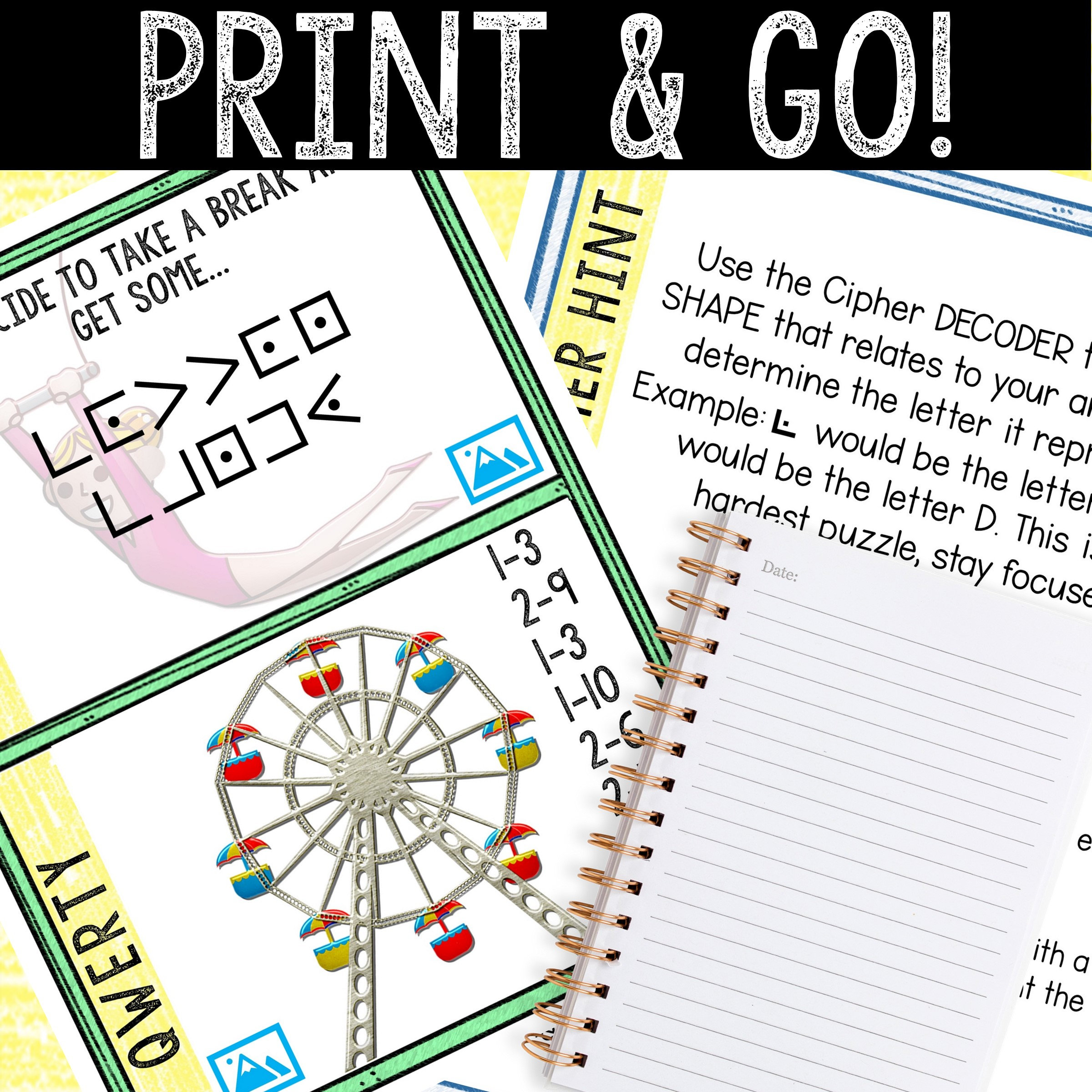 Escape Room for Kids Printable Party Game Circus Act - Etsy
