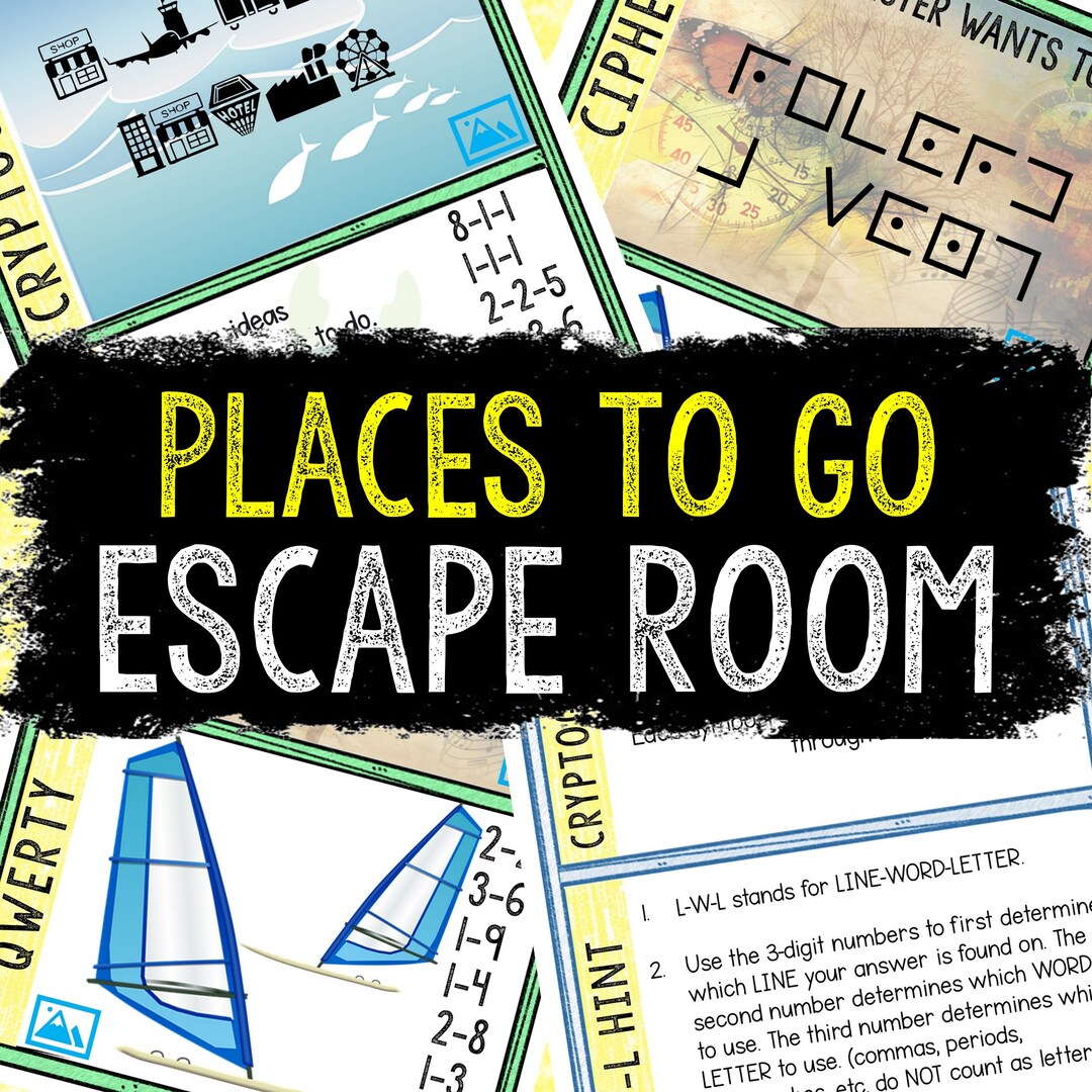 Escape Room for Kids - Printable Party Game – Places to Go Escape Room ...