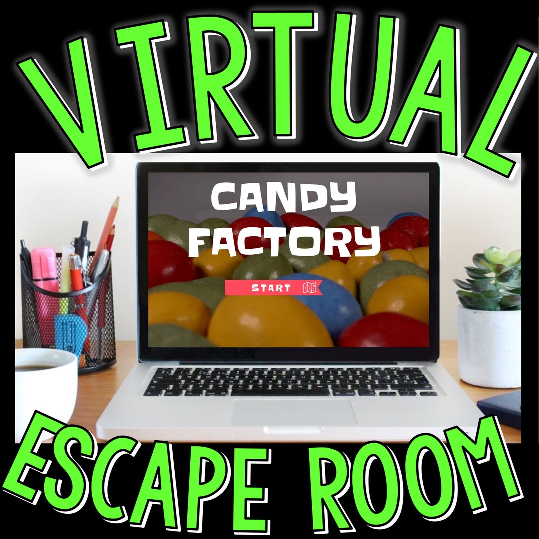 Virtual Escape Room for Kids, Candy Factory, Digital Escape Room Game ...