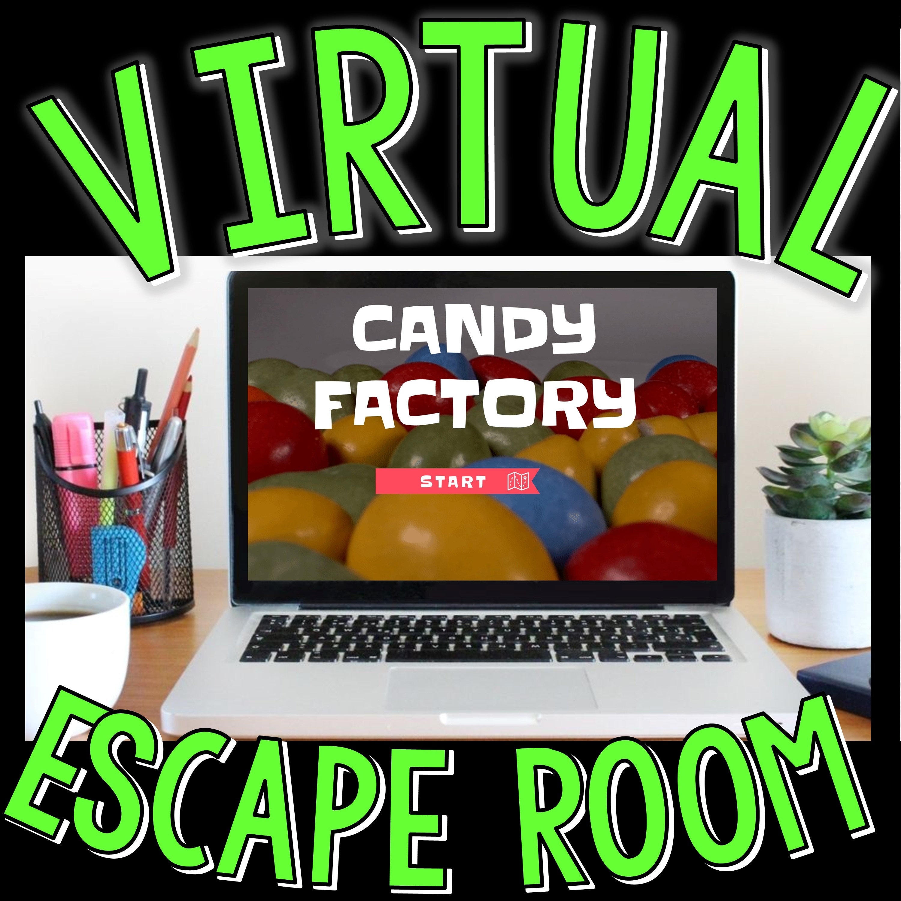 Virtual Escape Room for Kids Candy Factory Digital Escape - Etsy