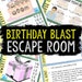 Escape Room for Kids DIY Printable Game Birthday Blast - Etsy