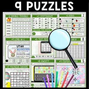 Easter Escape Room for Kids, Printable Party Game, Cipher Puzzles ...