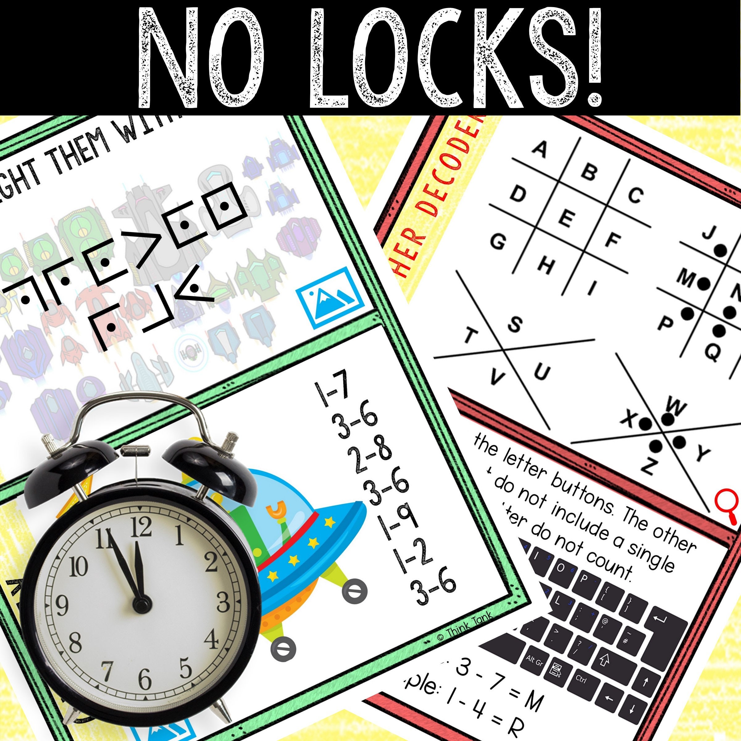Escape Room for Kids - DIY Printable Game – Alien Invasion Escape Room ...