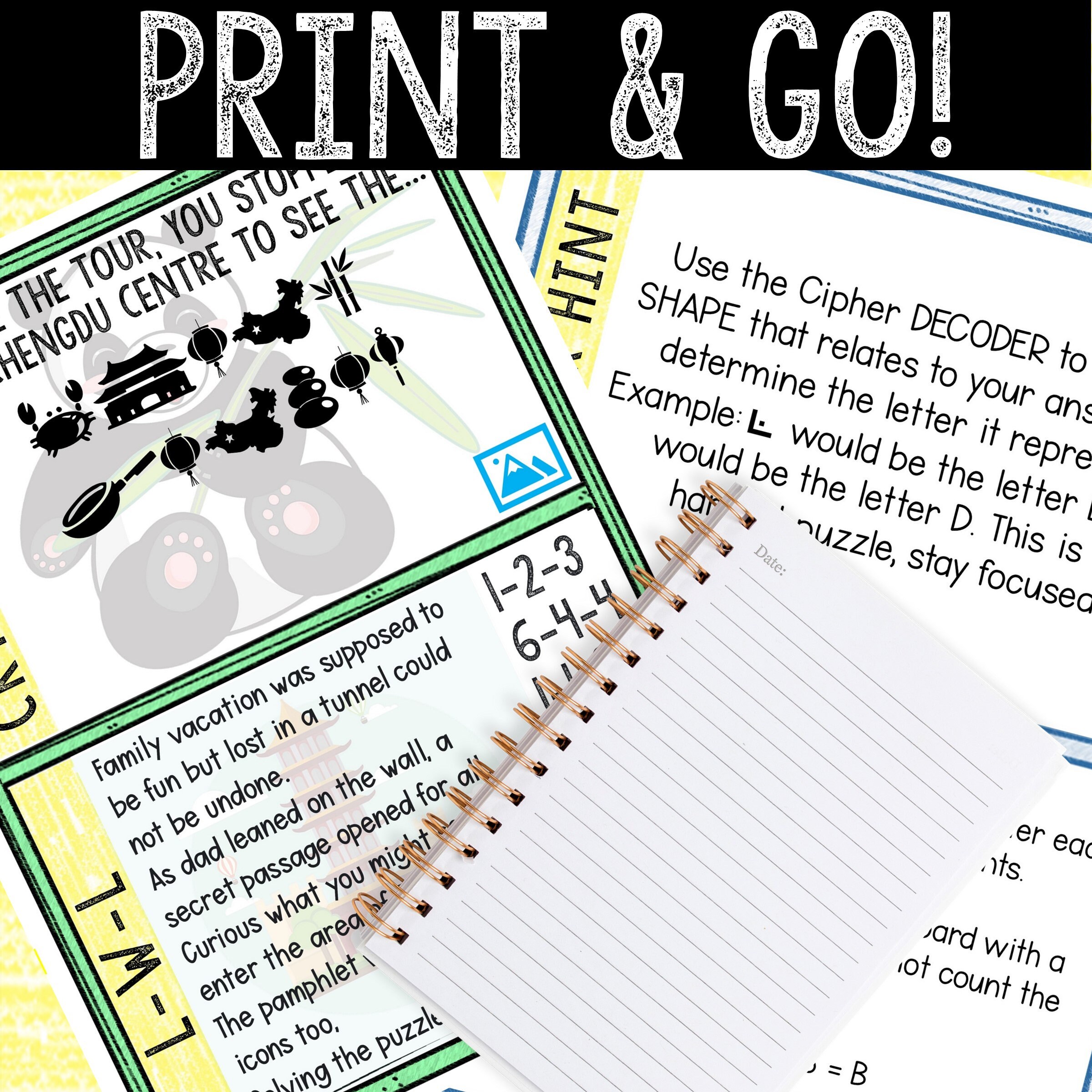 Escape Room for Kids Printable Party Game Secret Door | Etsy