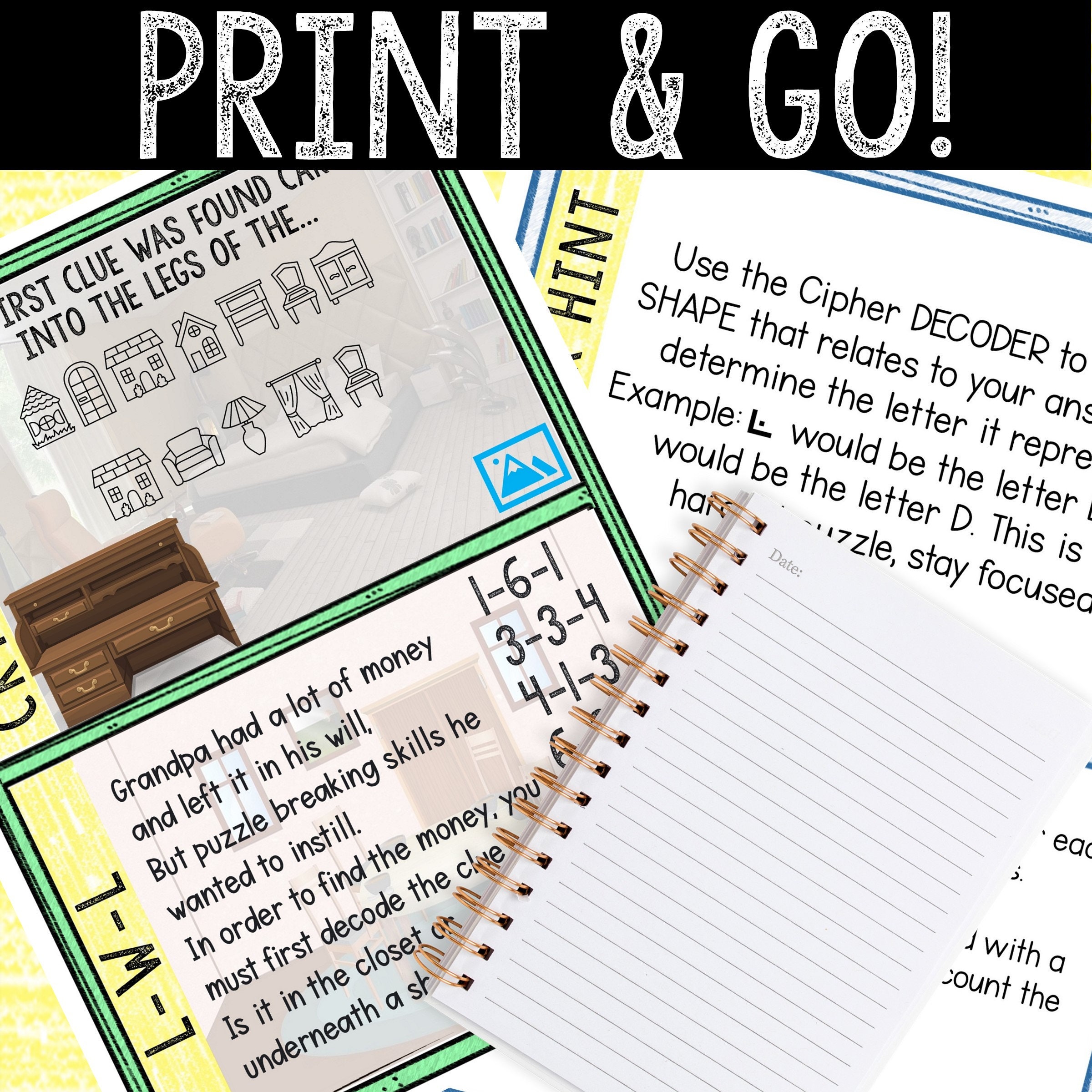 Escape Room for Kids - Printable Party Game – Magic Key Escape Room Kit ...