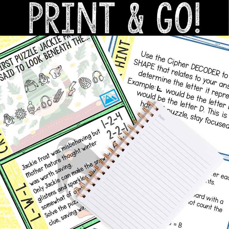 Winter Escape Room for Kids - Printable Party Game – Jackie Frost ...