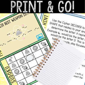 Escape Room for Kids - DIY Printable Game – Alien Invasion Escape Room ...