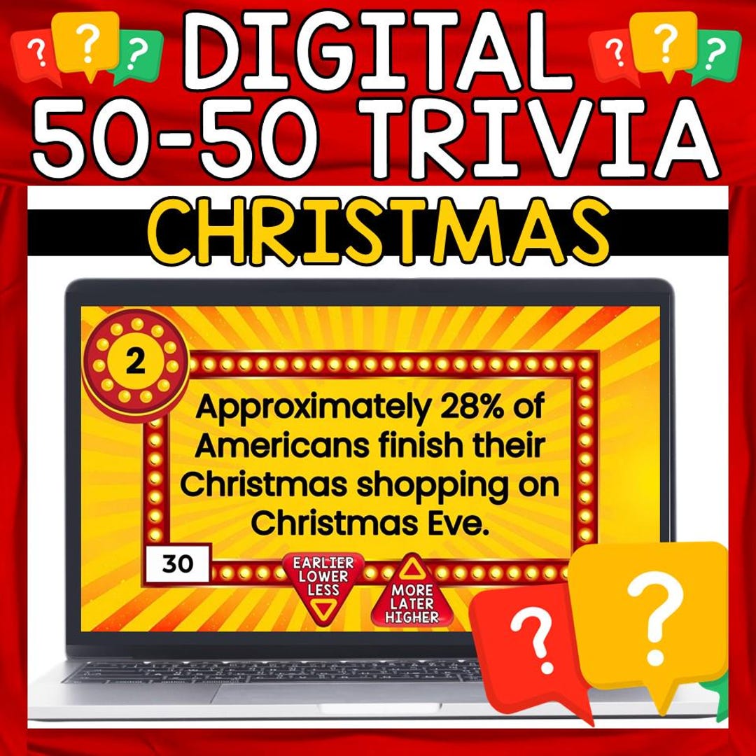Virtual Trivia Game, Christmas, Digital Quiz Game, Powerpoint, Family ...