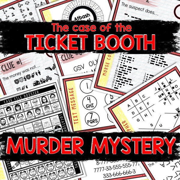 Murder Mystery Ticket - Etsy