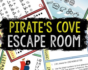 Escape Room for Kids Printable Escape Room Pirate Treasure Hunt Escape ...