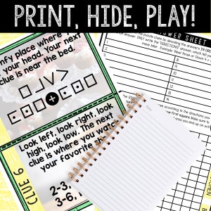 Cupcake Contest Treasure Hunt for Kids - Printable Game - Indoor ...