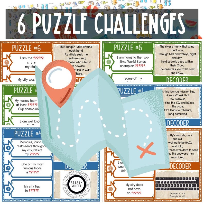 Pittsburgh City Scape, Trivia Game, Escape Room for Kids, Printable ...