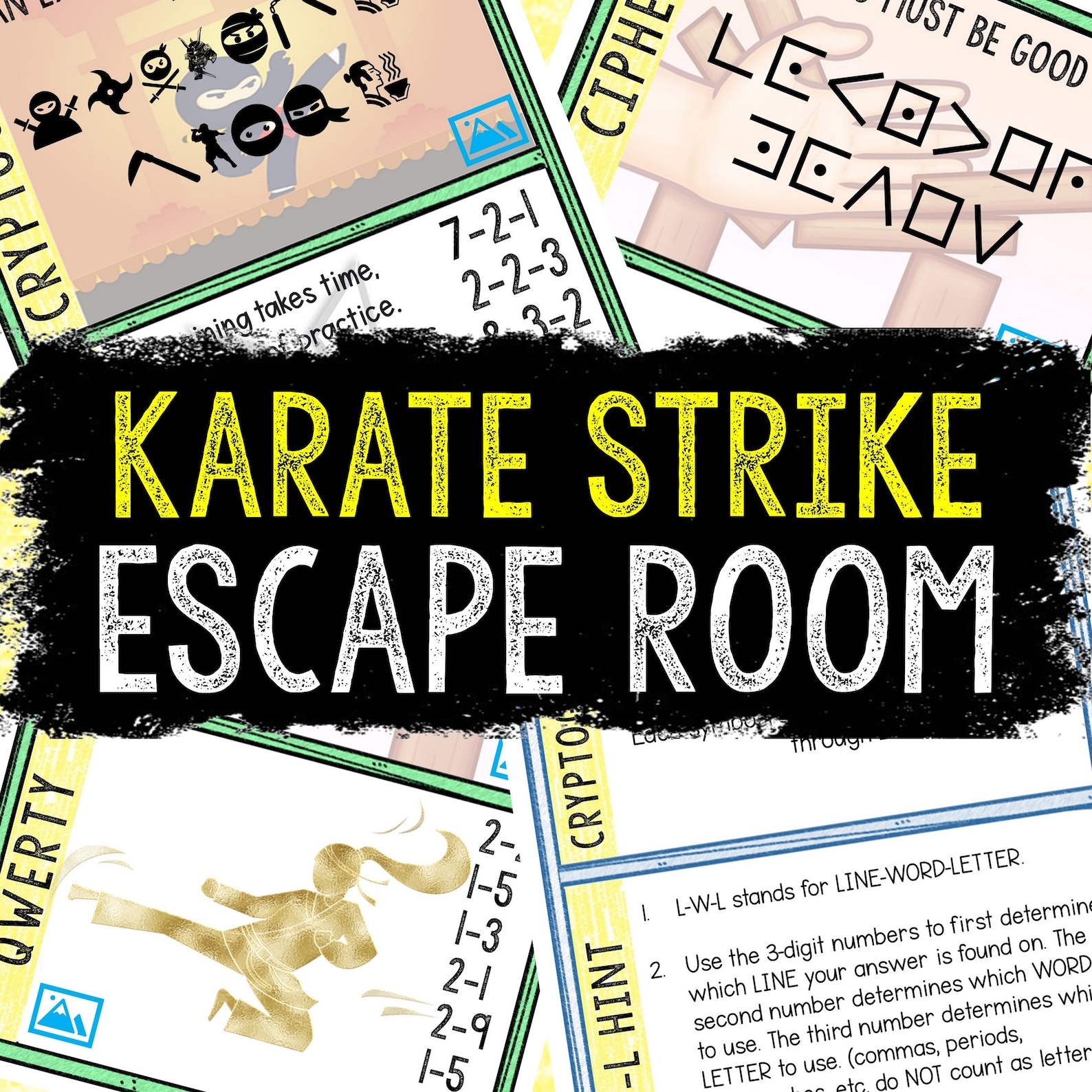 Escape Room for Kids - Printable Party Game – Karate Strike Escape Room ...