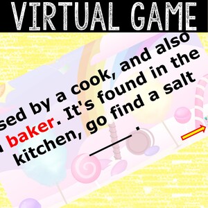 Dessert Theme Virtual Scavenger Hunt for Kids - Digital Party Game ...