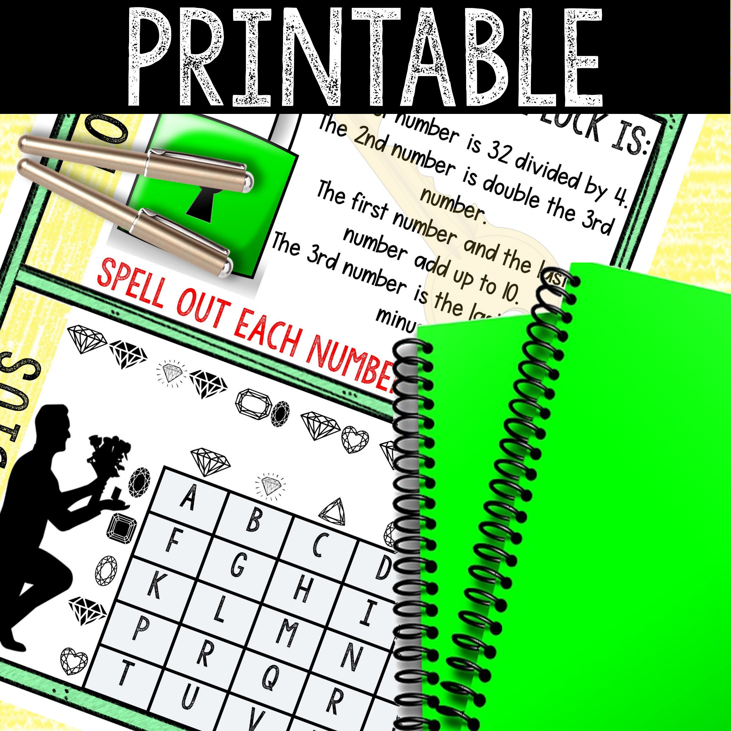 Escape Room for Kids DIY Printable Game Jewelry Store | Etsy